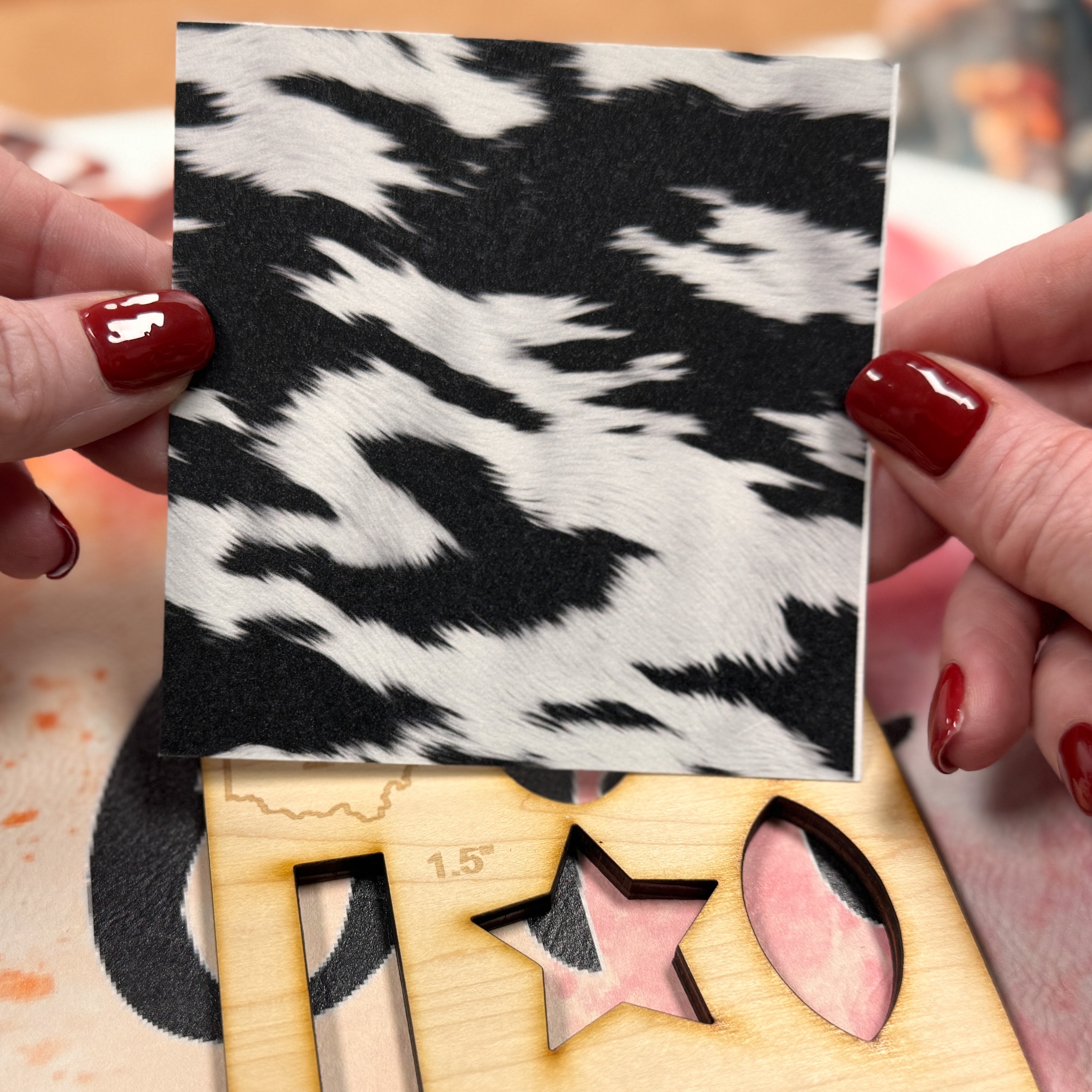 4" x 4" Pattern Acrylic Holstein – Create With 614