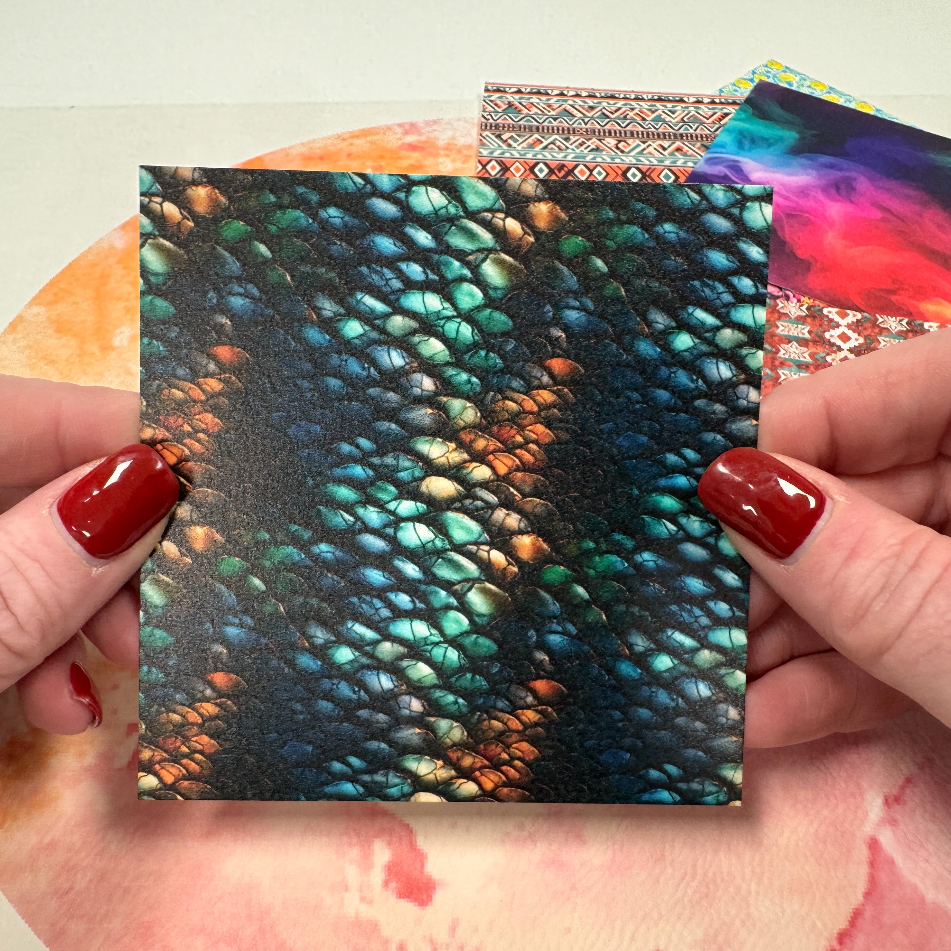 4" x 4" Pattern Acrylic Camo Scales – Create With 614