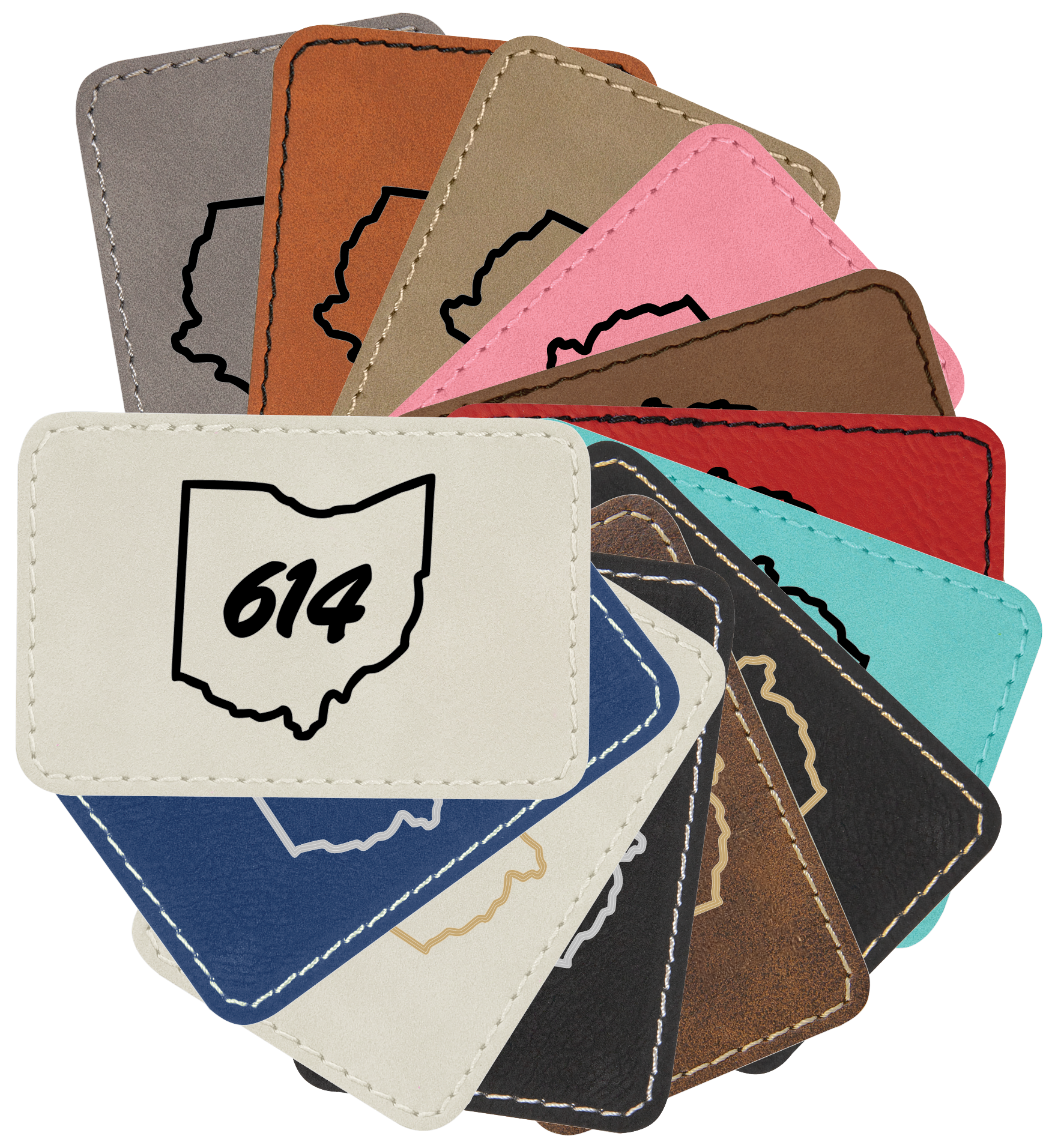 Laserable Leatherette Rectangle Patch - 3x2 with Adhesive – Create With 614