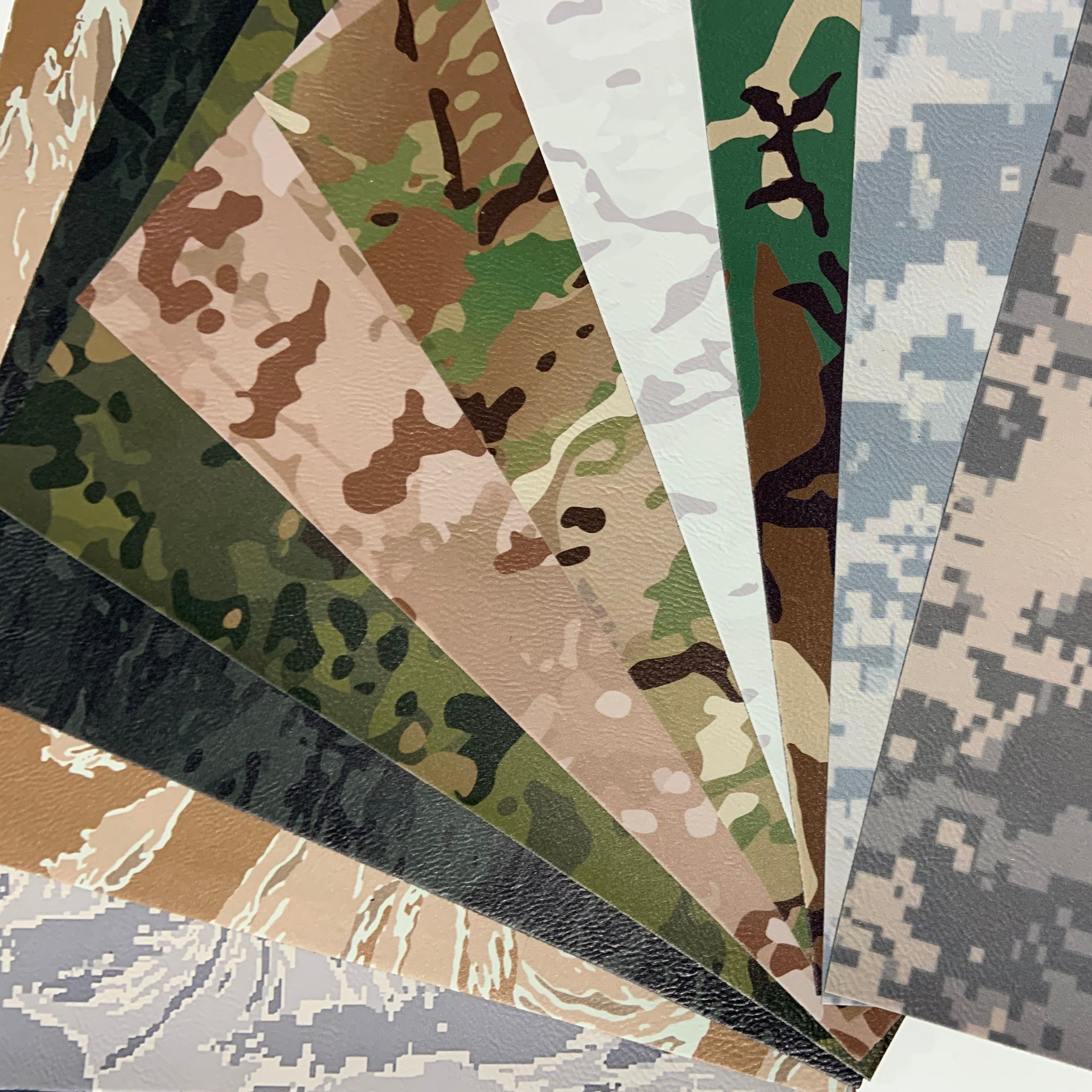 12" x 18" Laserable Leatherette Sheet with Camo pattern with Adhesive ...